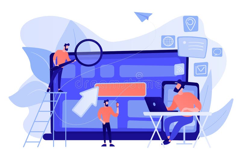 Cross-device Tracking Concept Vector Illustration Stock Vector ...