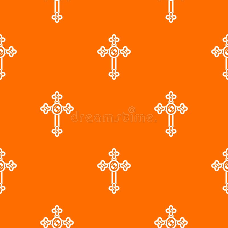 Cross with Diamonds Pattern Seamless Stock Vector - Illustration of ...