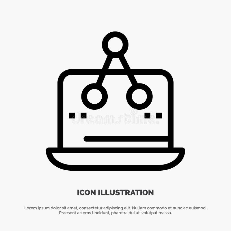 Cross, Digital, Marketing, Measurement, Platform Line Icon Vector Stock ...