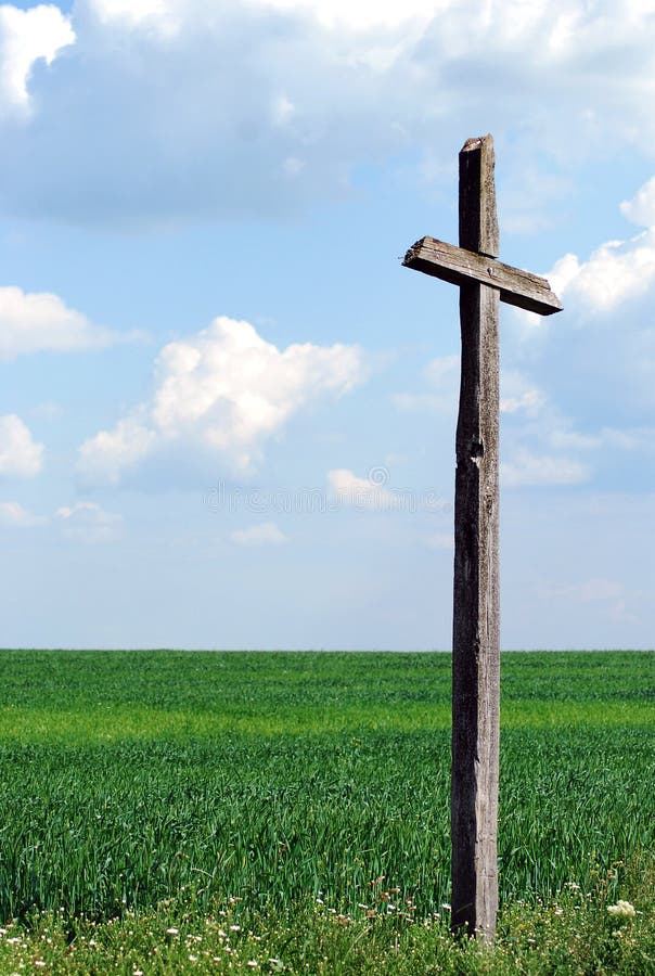 Cross In The Empty Field Picture. Image: 6512694