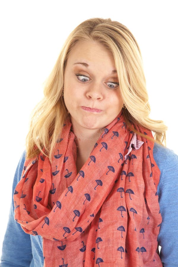 Cross eyes scarf stock photo. Image of expression, long - 28909340