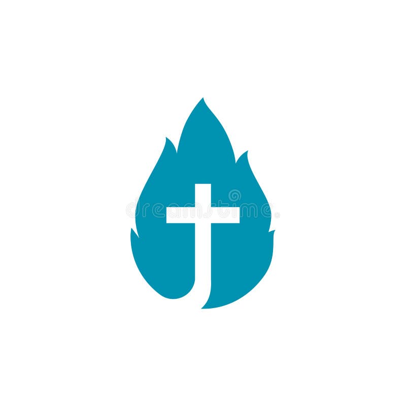 Cross with Flame,vector Icon Logo Illustration Stock Vector ...