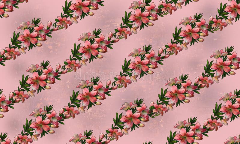 All Over Flower Design Stock Illustrations – 7,711 All Over Flower ...