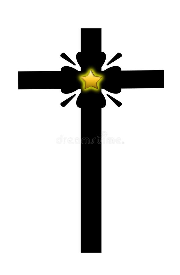 Gold Star Cross Stock Illustrations – 2,384 Gold Star Cross Stock ...