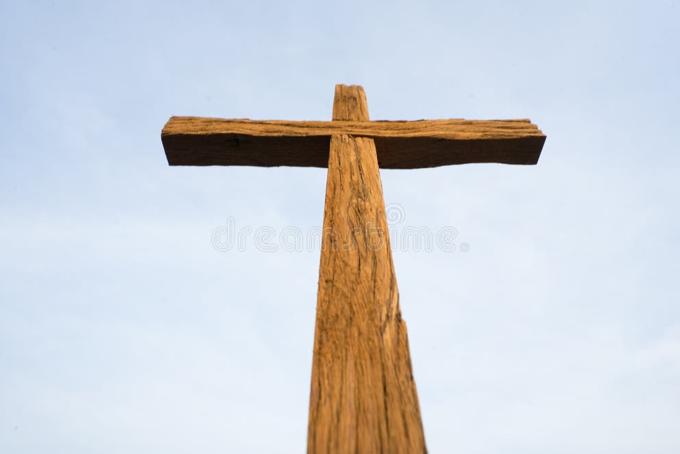 A cross in evening stock photo. Image of cross, color - 107687382