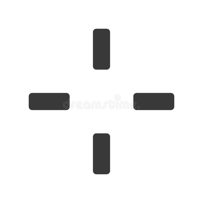 Cross Hair Icon Vector stock vector. Illustration of sport - 161465432