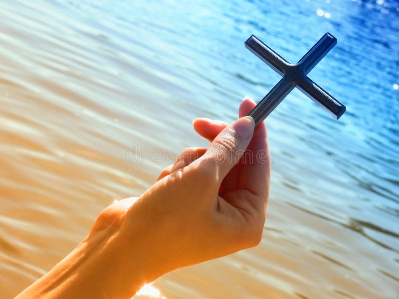 Cross in hand stock photo. Image of belief, religion, catholic - 805384