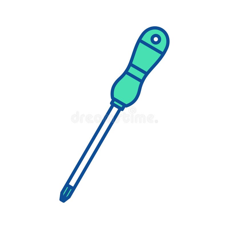 Cross Head Screwdriver Icon. Construction Tool Stock Vector ...