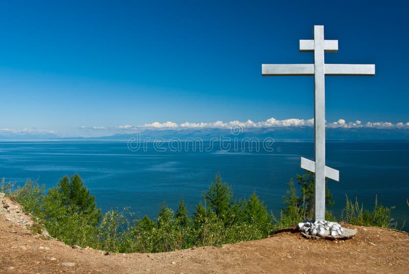 Cross on a hill stock image. Image of easter, objects - 28232155