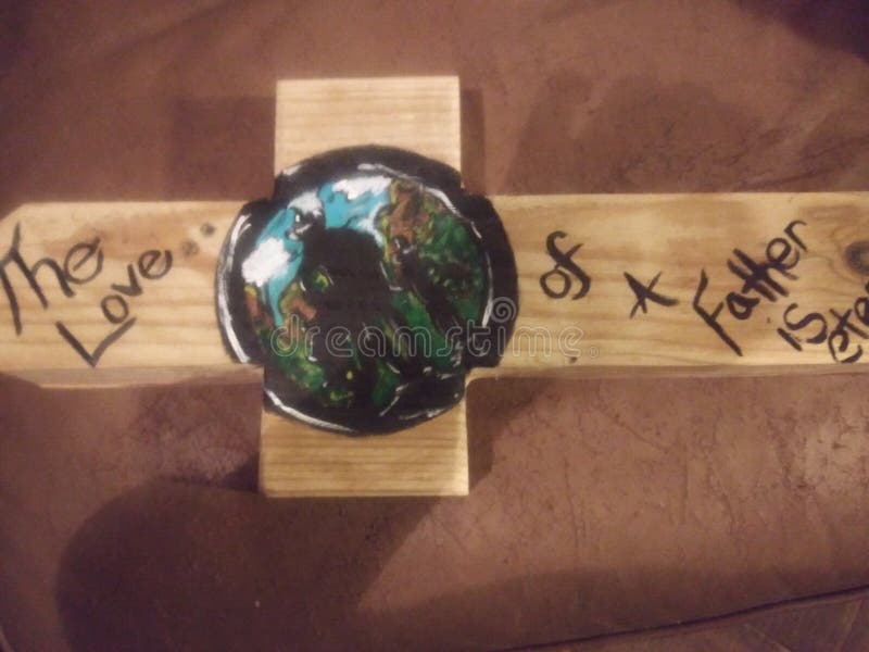 Cross of Hope Father and Son Stock Photo - Image of circle, hope: 179585480