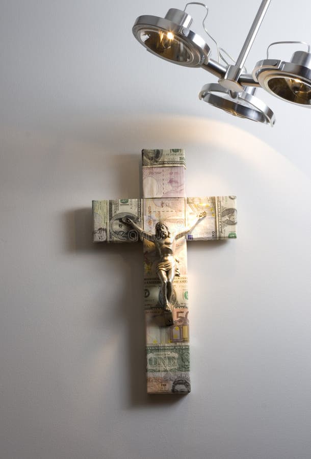 Cross I stock image. Image of dollar, finance, material - 9510927