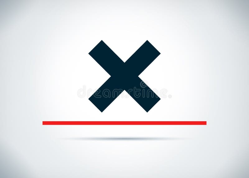 Cross Icon Abstract Flat Background Design Illustration Stock ...