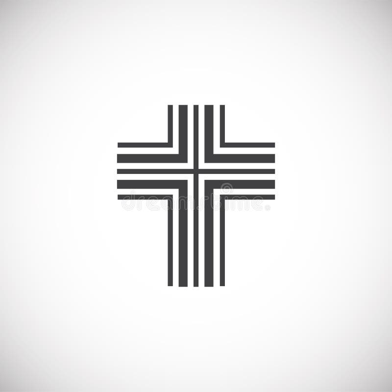Cross Icon on Background for Graphic and Web Design. Creative ...