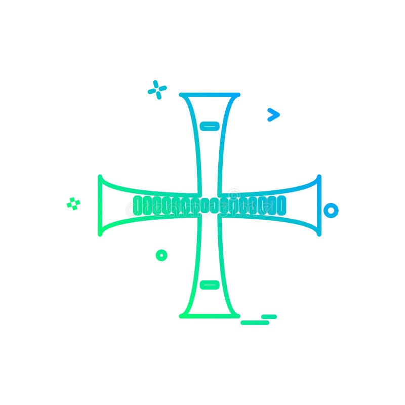 Cross icon design vector stock vector. Illustration of mark - 132438788