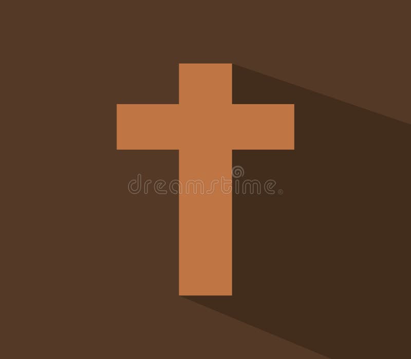 Cross Icon Illustrated in Vector on White Background Stock Illustration ...