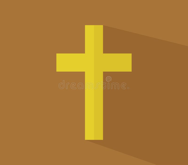 Cross Icon Illustrated in Vector on White Background Stock Illustration ...