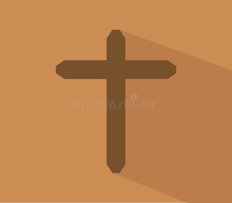 Cross Icon Illustrated in Vector on White Background Stock Illustration ...
