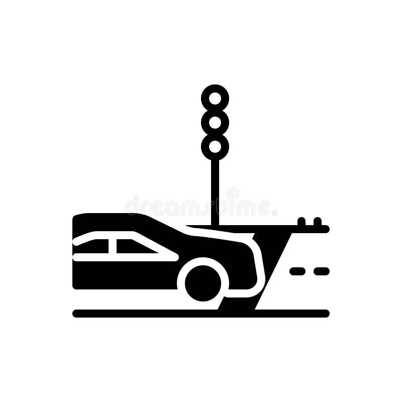 Black Solid Icon for Cross, Travel and Across Stock Vector ...