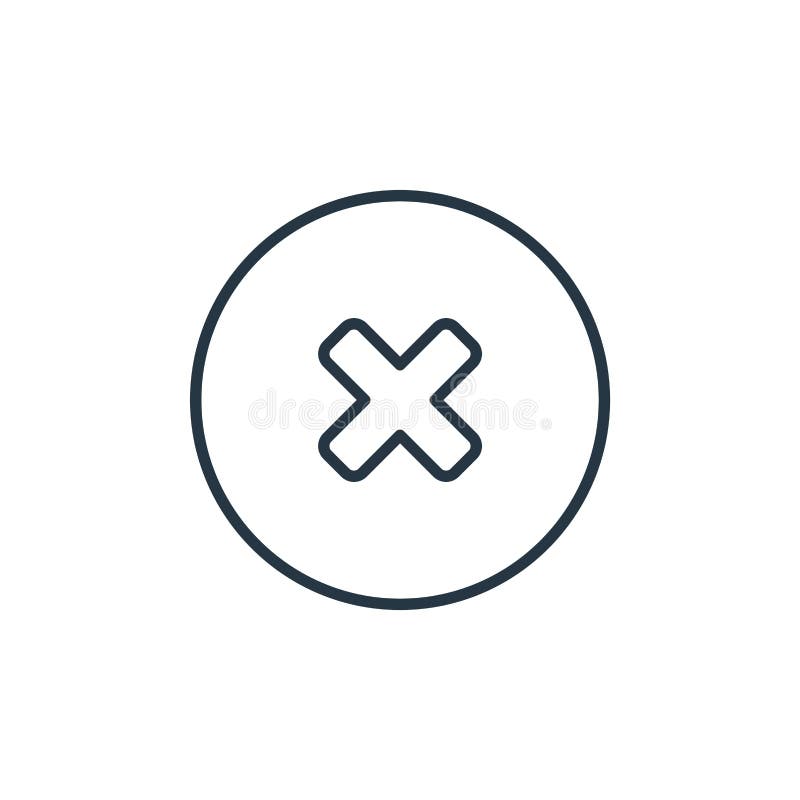 Cross Icon Vector from General Concept. Thin Line Illustration of Cross ...