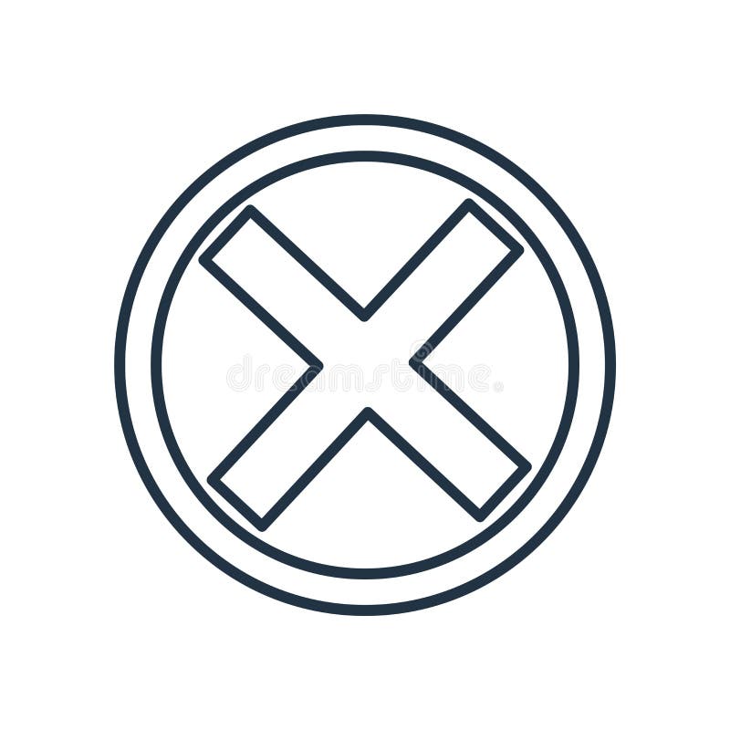 Cross Icon Vector Isolated on White Background, Cross Sign Stock Vector ...