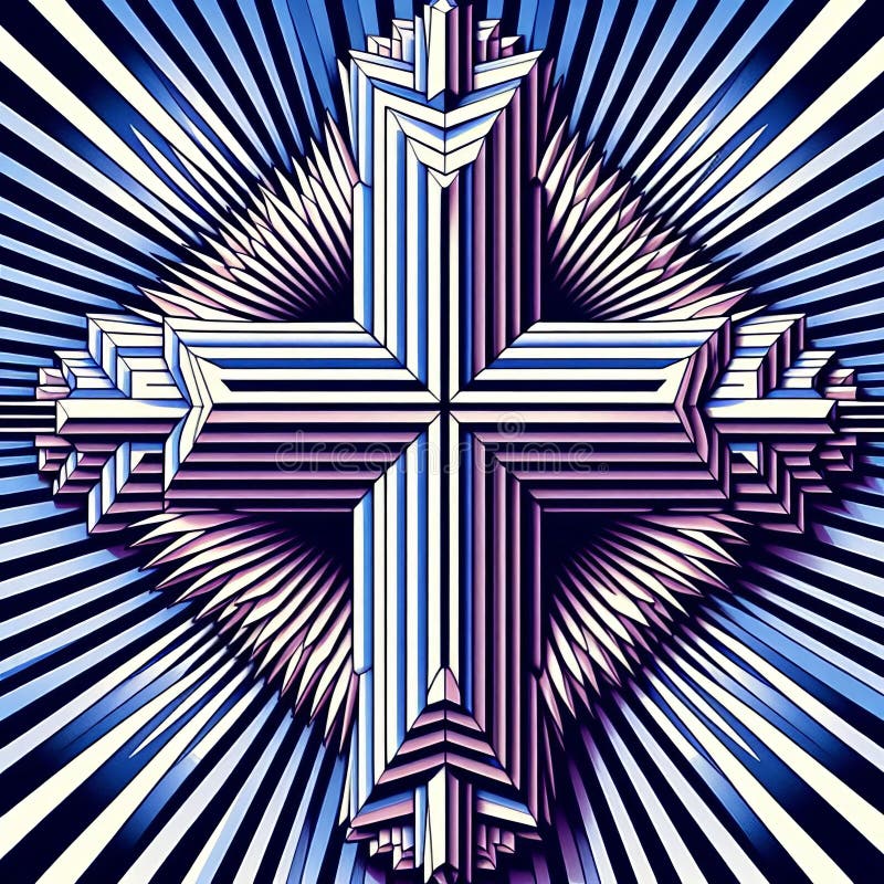 Cross Illusion Create an Optical Illusion Using a Cross As the C Stock ...