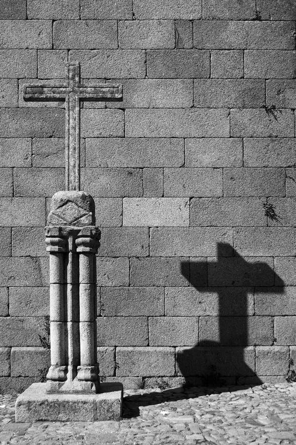 The cross and its shadow stock photo. Image of faith - 19904872