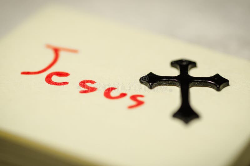 Cross of Jesus. stock image. Image of black, word, cross - 36239533