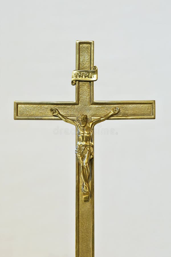 Cross with Jesus Christ. stock image. Image of christianity - 55599919