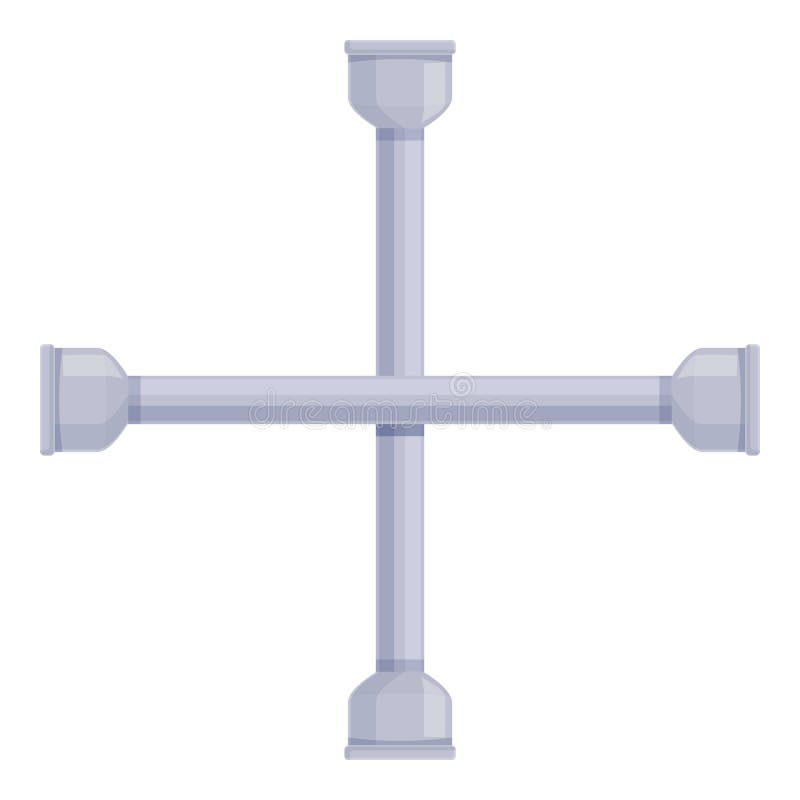 Cross Key Icon Cartoon Vector. Motorcycle Equipment Stock Vector ...