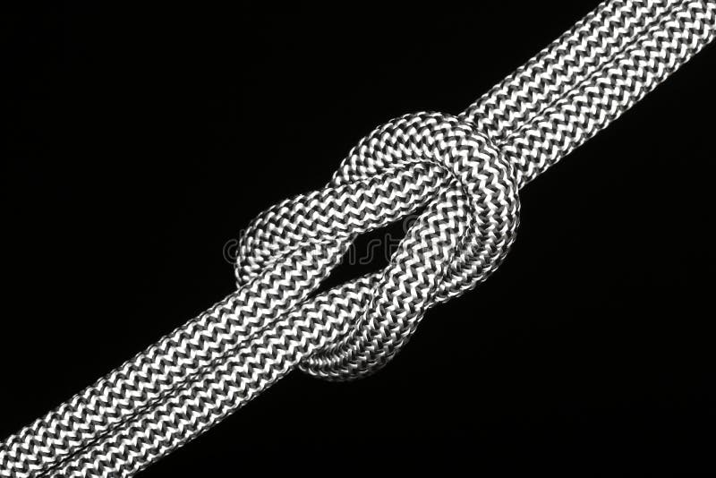 Cross knot on black ground stock image. Image of navy - 43989609