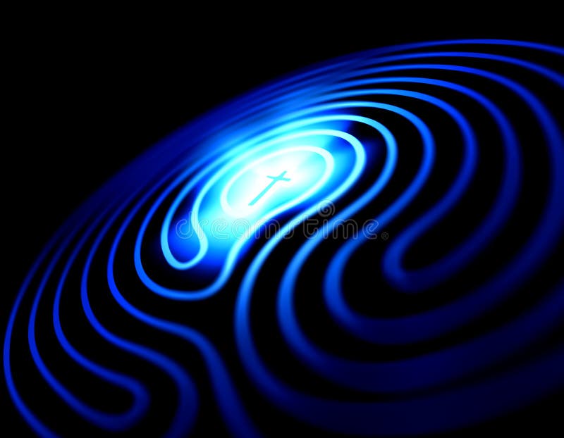 Cross in labyrinth stock illustration. Illustration of christian - 46481708