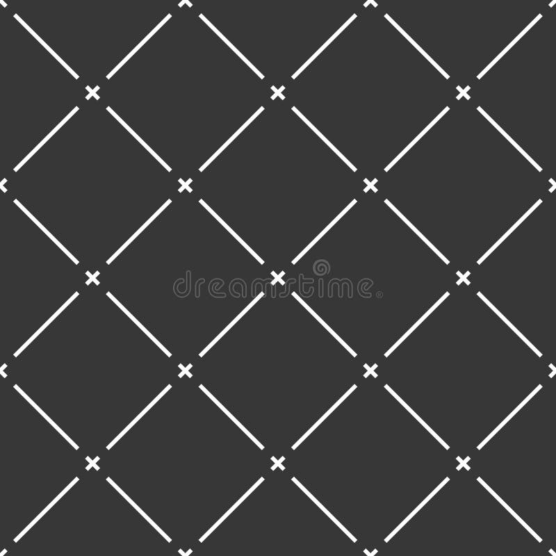 Cross Lined Seamless Minimalistic Pattern, Vector Minimal Crossed Lines ...