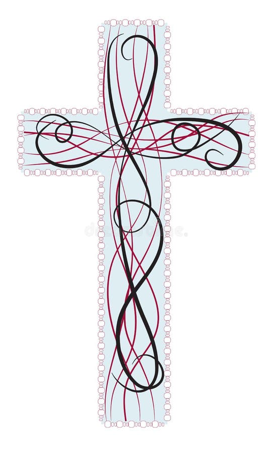 Cross stock vector. Illustration of cross, painting, beautiful - 32830653