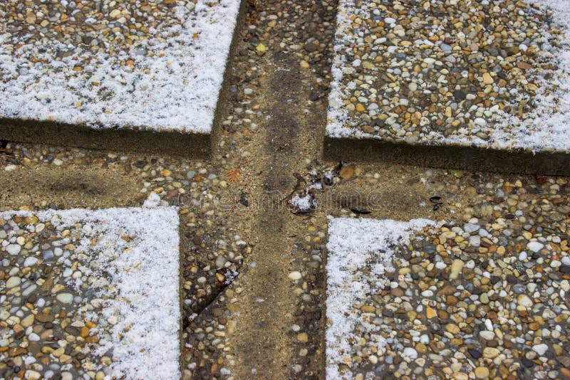 Cross made of paving tiles stock image. Image of brick - 168019817