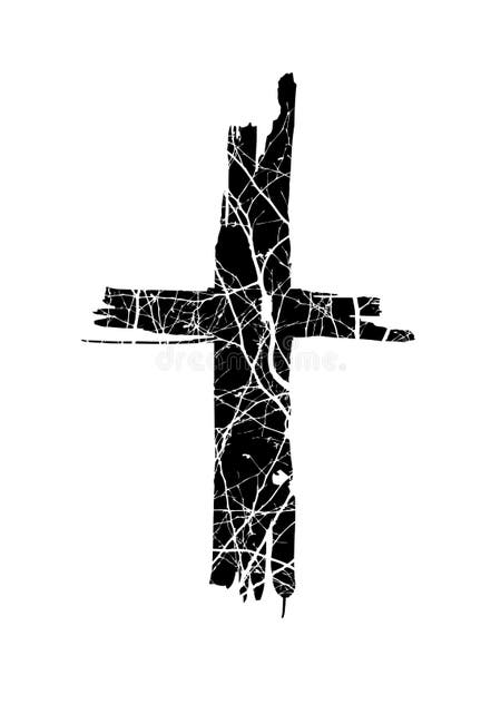 Cross Made of Tree Branches. Vector Illustration Stock Vector ...