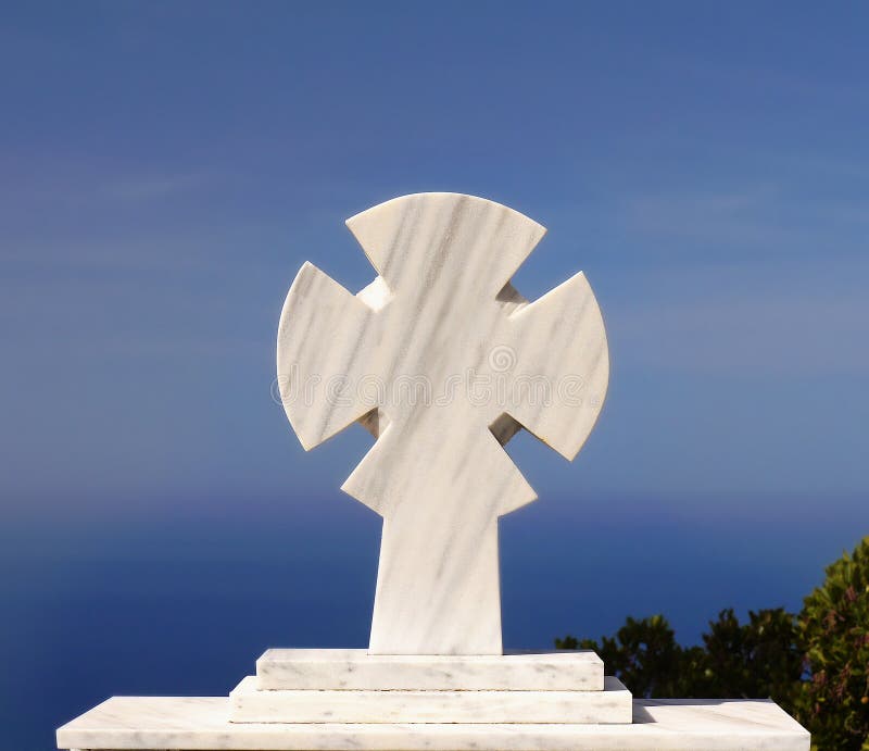 Cross stock image. Image of greece, religious, christianity - 63395911
