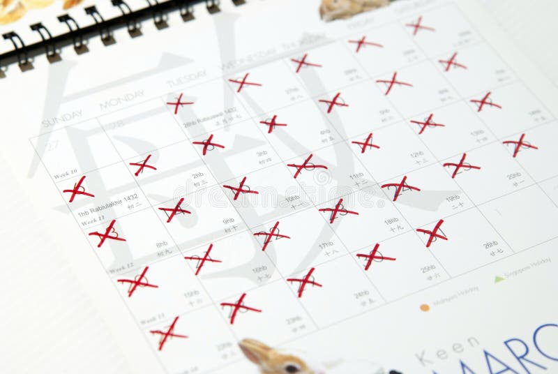 Cross calendar stock photo. Image of month, over, plan - 14584916