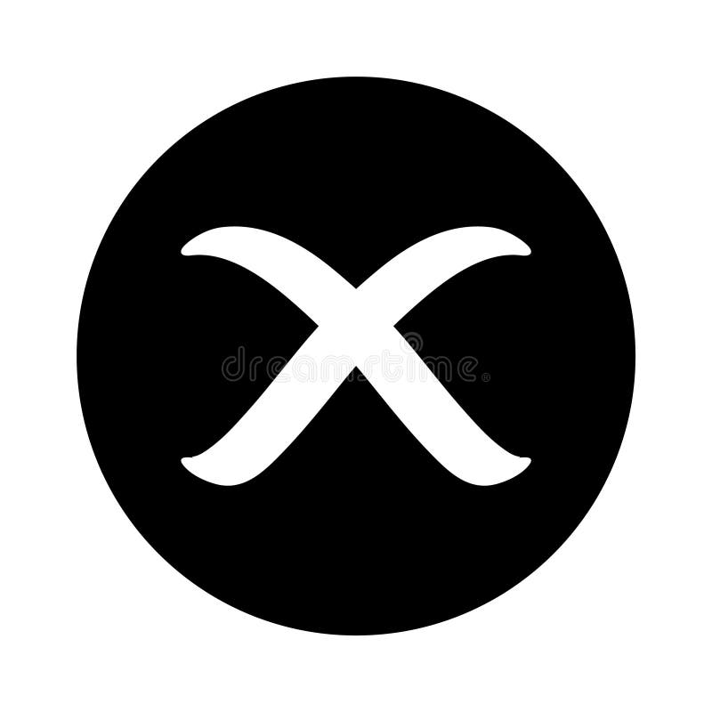 Cross Mark Icon, X Sign, Simple Error Design Vector Illustration, False ...