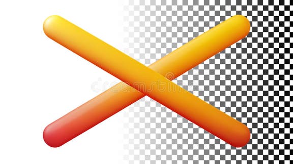 Cross Mark Orange, X Symbol, Cancel Icon, Delete Mark, Wrong Sign ...