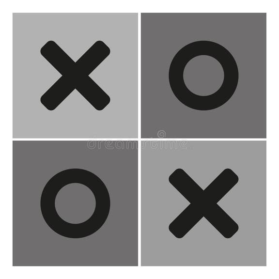 Cross Mark Symbol. Circle Ring Shape. Vector Contrast Figure. Flat Icon ...