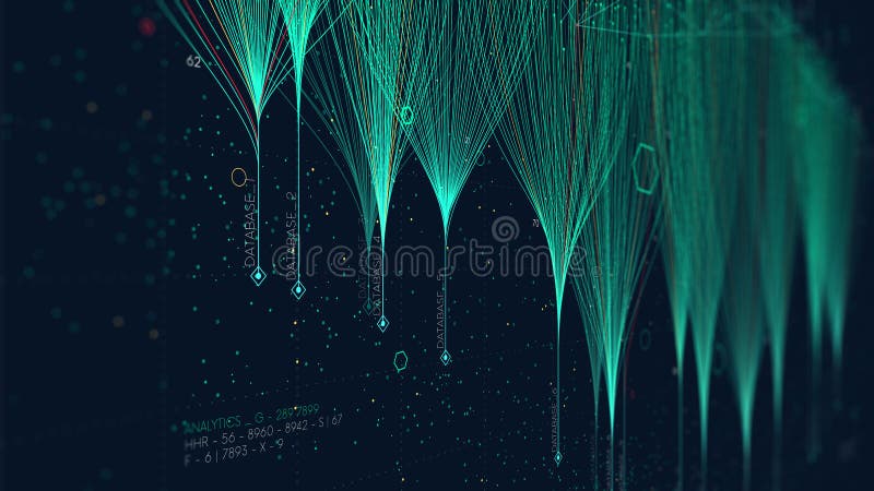 Big Data and Computing Tools Abstract Background Stock Illustration - Illustration of computing ...