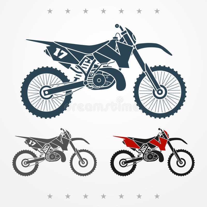 Cross motorcycle stock illustration. Illustration of action - 50573131