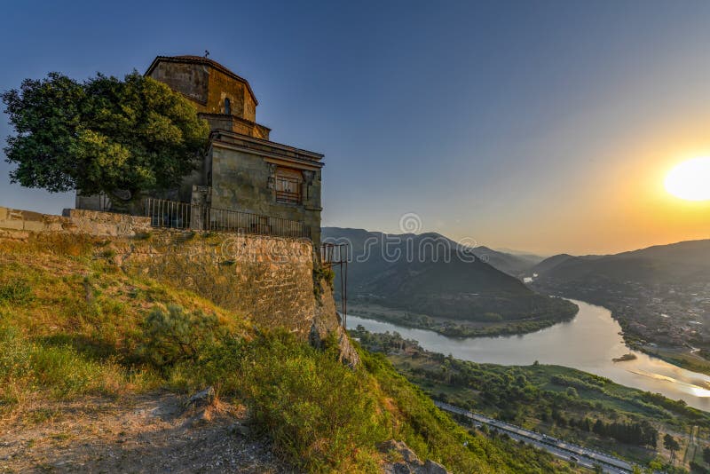 Jvari Monastery - Mtskheta, Georgia Stock Image - Image of landscape ...