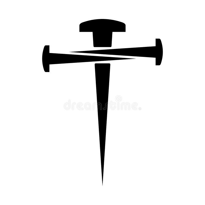 Christian Symbols. the Cross of Nails. Stock Vector - Illustration of ...