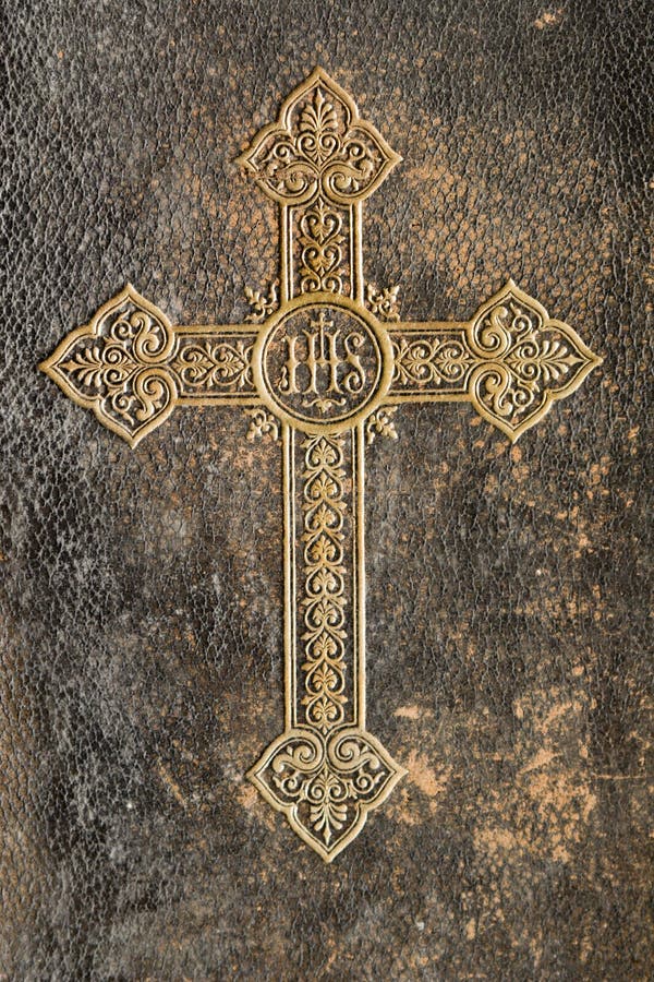 Cross from old book stock photo. Image of christendom - 3678934
