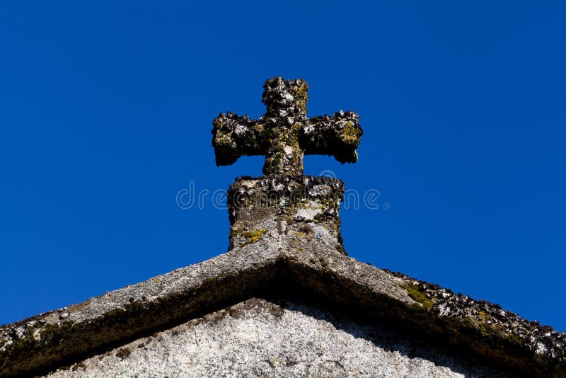 Cross on an old church stock image. Image of religion - 24761929