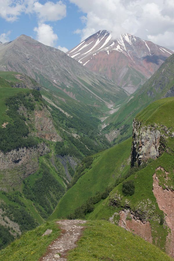 Cross Pass, Caucasus Mountains, Georgia Stock Photo - Image of vacation ...