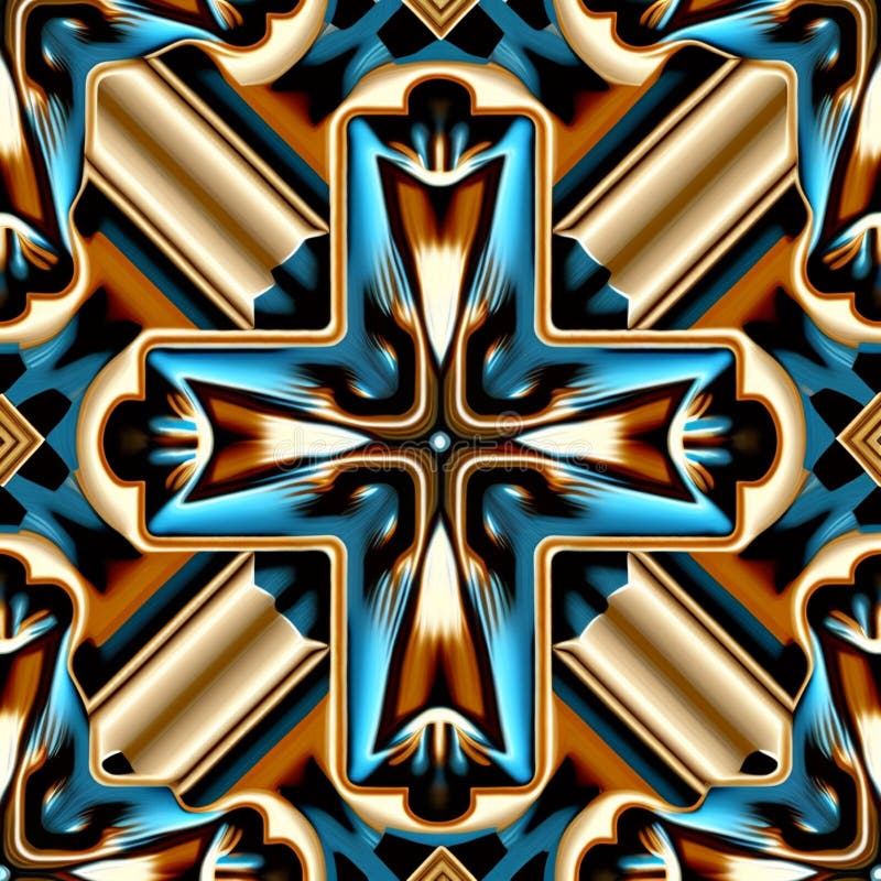 Cross theme pattern stock illustration. Illustration of christian ...