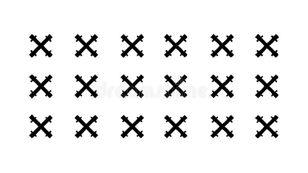 Subtle Cross Marks Stock Illustrations – 31 Subtle Cross Marks Stock ...