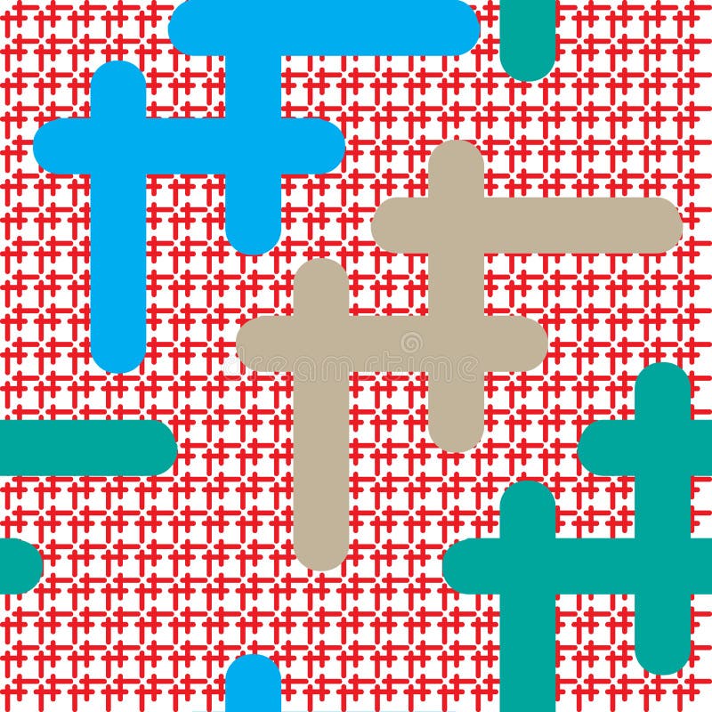 Cross pattern stock vector. Illustration of repeating - 77321035